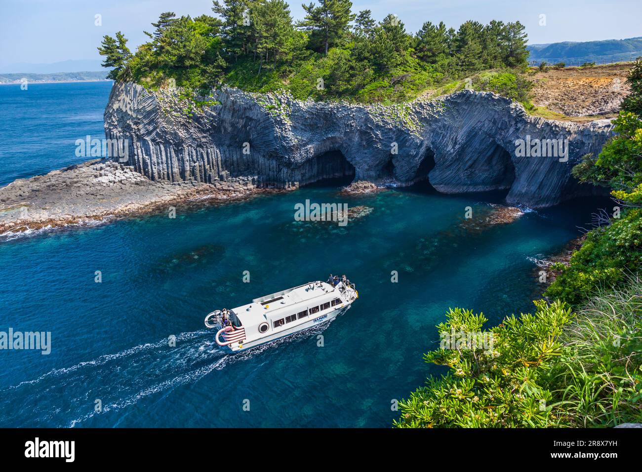Nanatsugama and sightseeing boat Stock Photo - Alamy