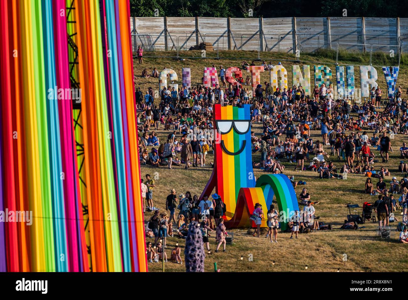 Glastonbury 2023 sign hi-res stock photography and images - Alamy