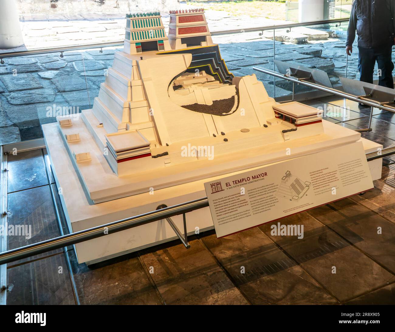 Model of Great Temple building, archaeological site and museum of ...