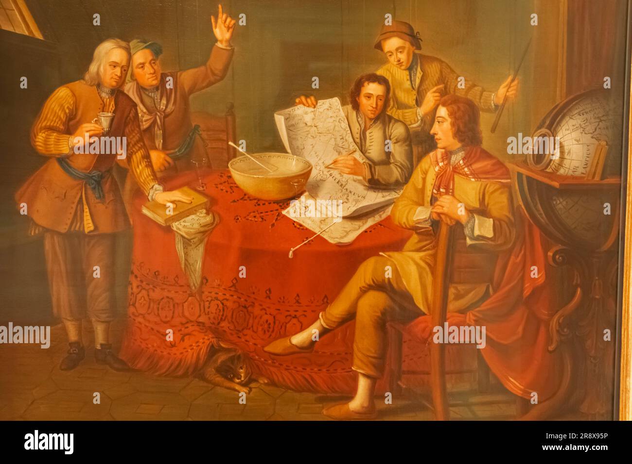 England, London, Greenwich, The Queen's House, Painting titled ...