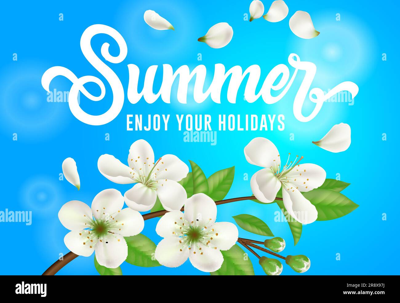 Summer enjoying enjoy summertime Stock Vector Images - Alamy