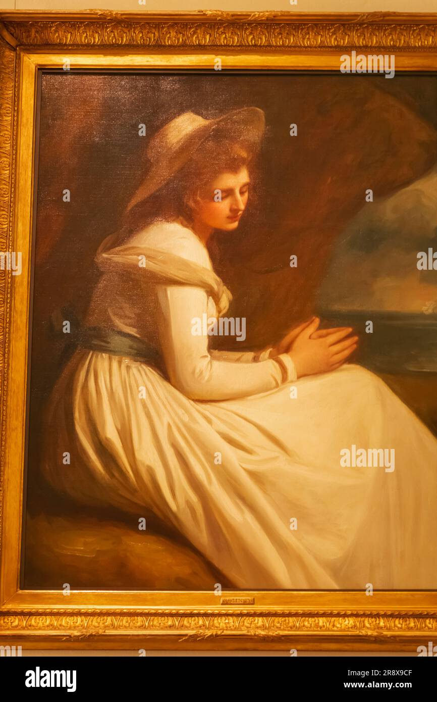 England, London, Greenwich, The Queen's House, Portrait of Emma Hart ...