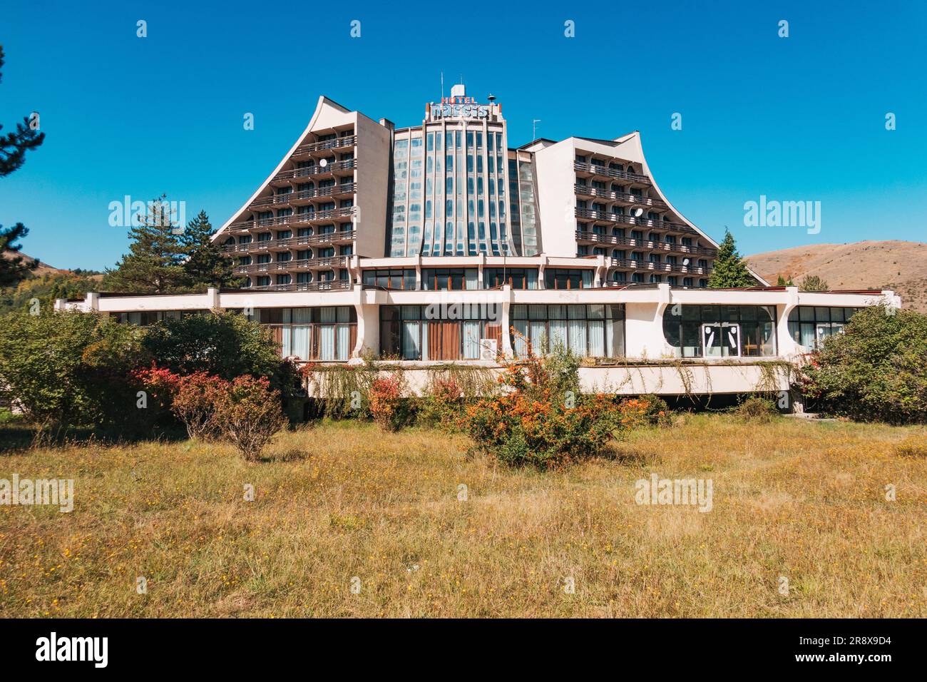 Hotel Narcis, an abandoned hotel boasting 124 rooms at the Brezovica ...