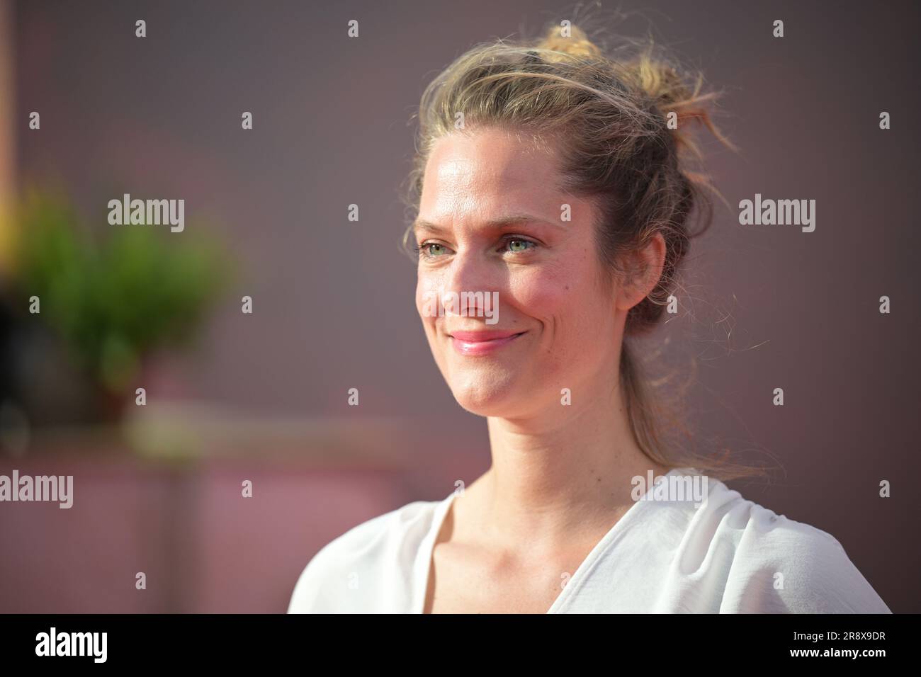 Berlin, Germany. 22nd June, 2023. Actress Marie Burchard stands on the ...