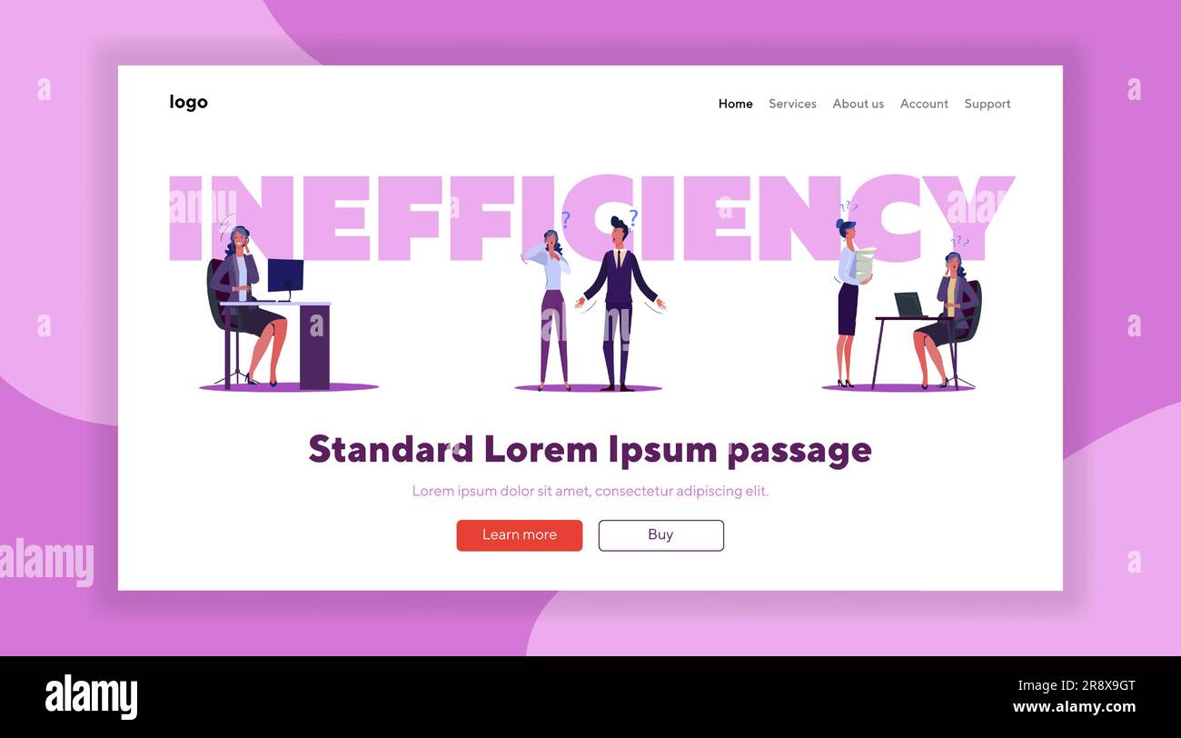 Inefficient employees set Stock Vector Image & Art - Alamy