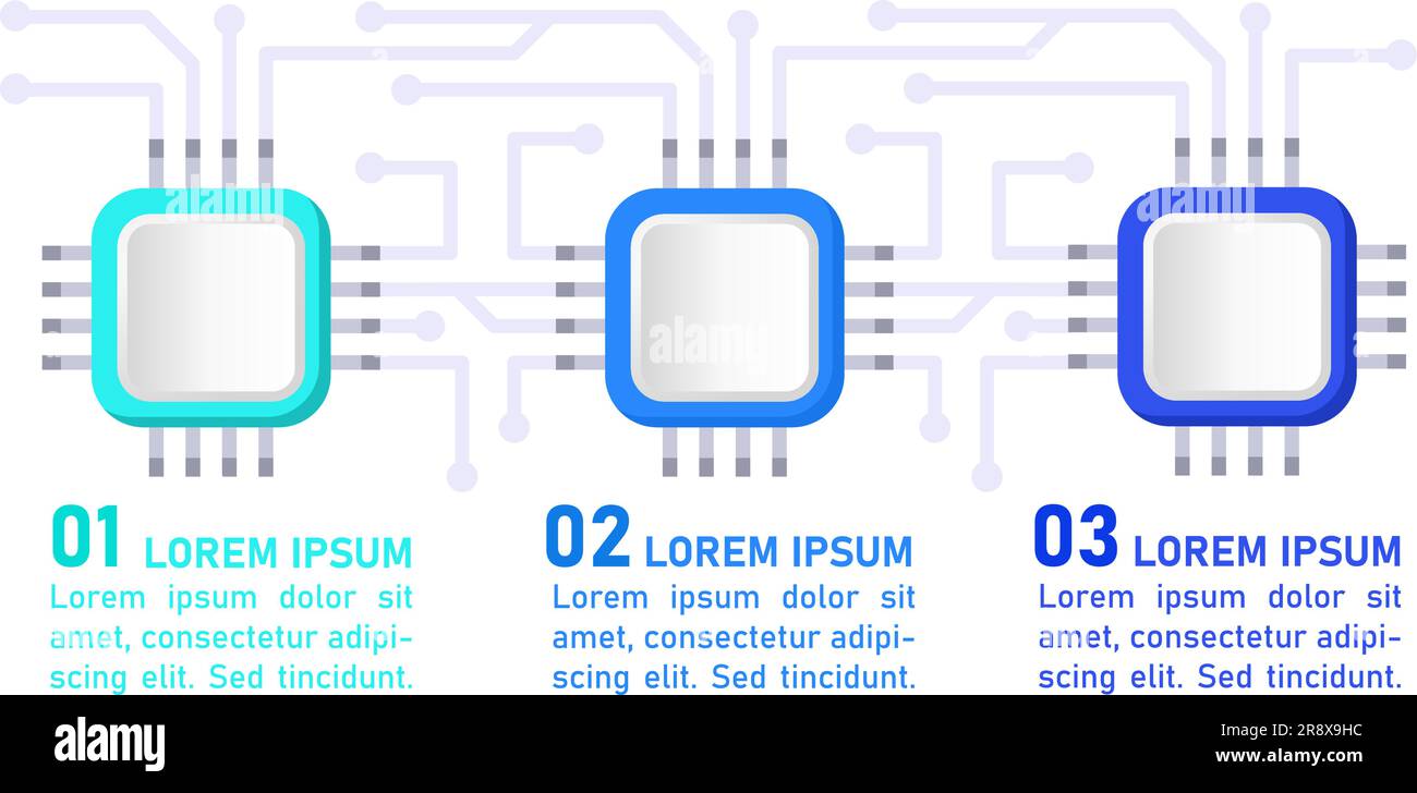 Advanced technologies infographic chart design template Stock Vector ...