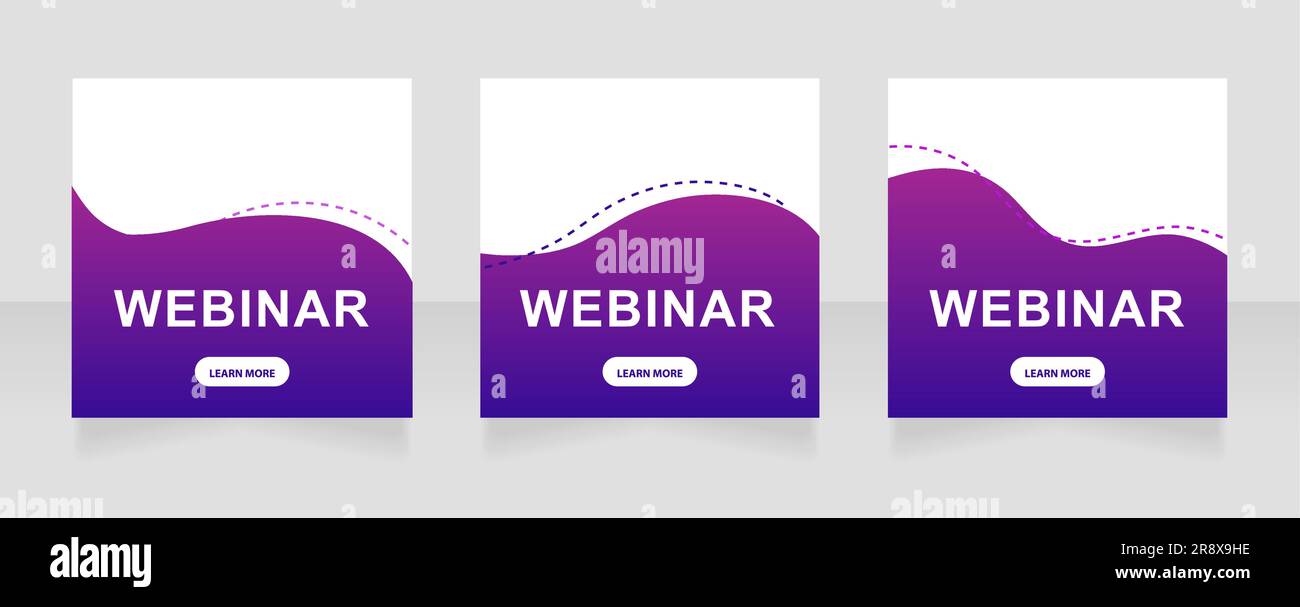 Product demonstration webinar web banner design template Stock Vector ...