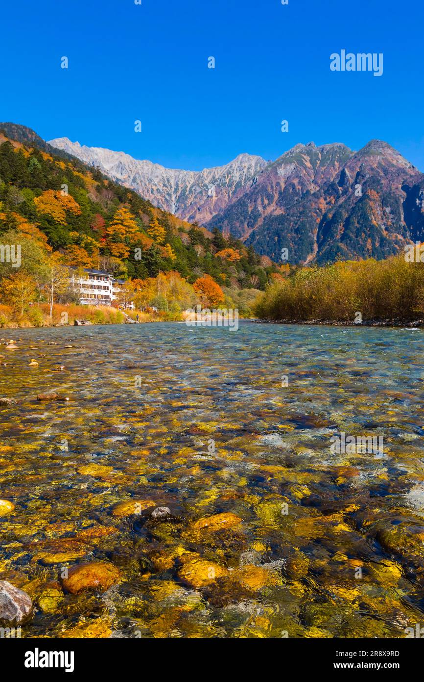 Azusagawa river hotaka mountains hi-res stock photography and images ...