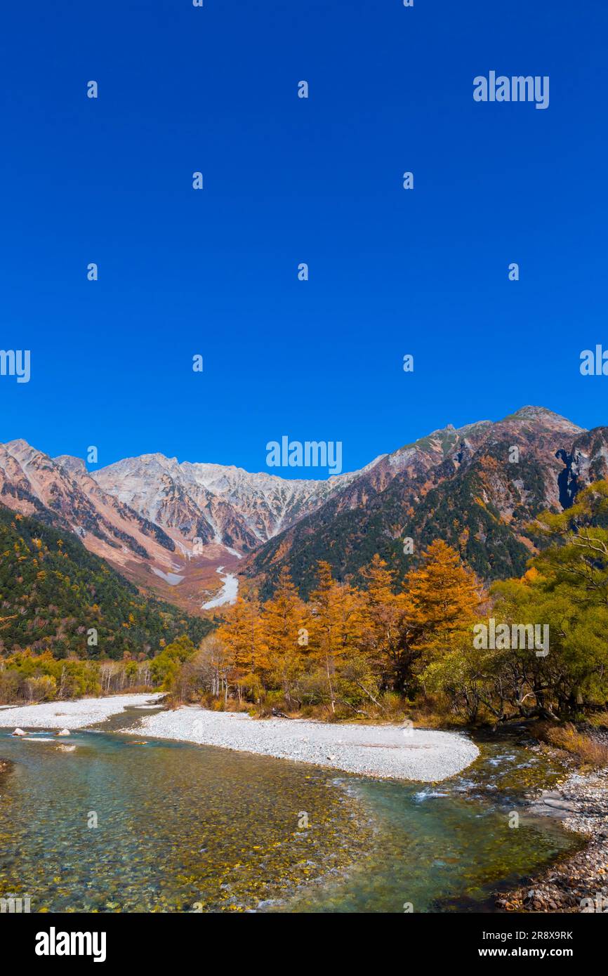 Azusagawa River and Hotaka mountains Stock Photo - Alamy