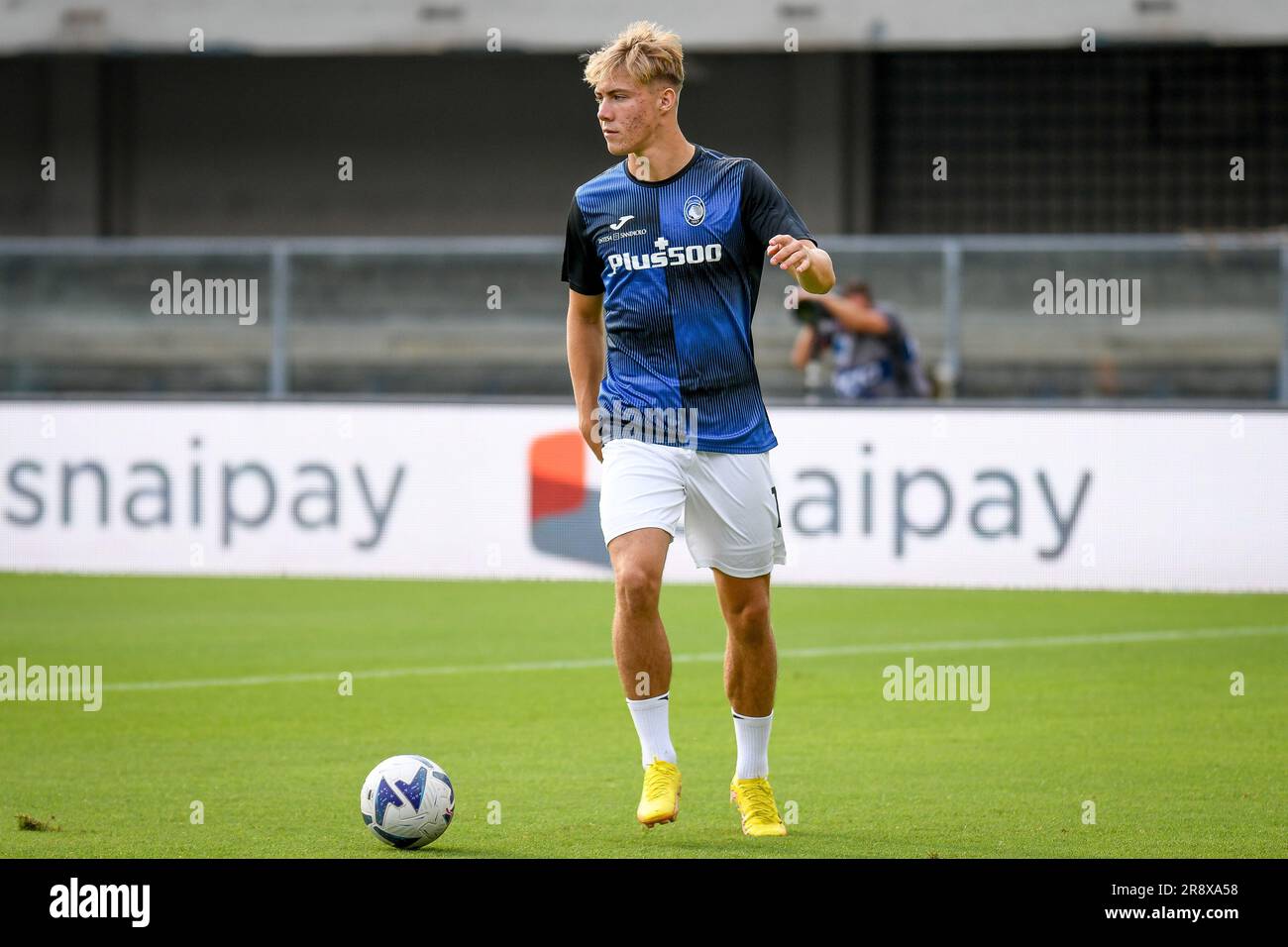 Verona, Italy. 28th Aug, 2022. Atalanta's Rasmus Hojlund portrait ...