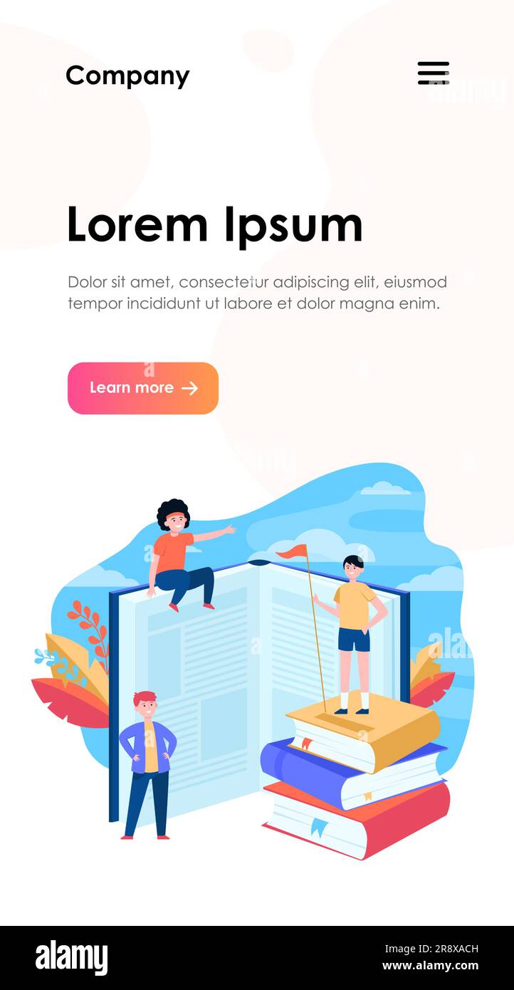 Open standing book template Stock Vector Images - Alamy