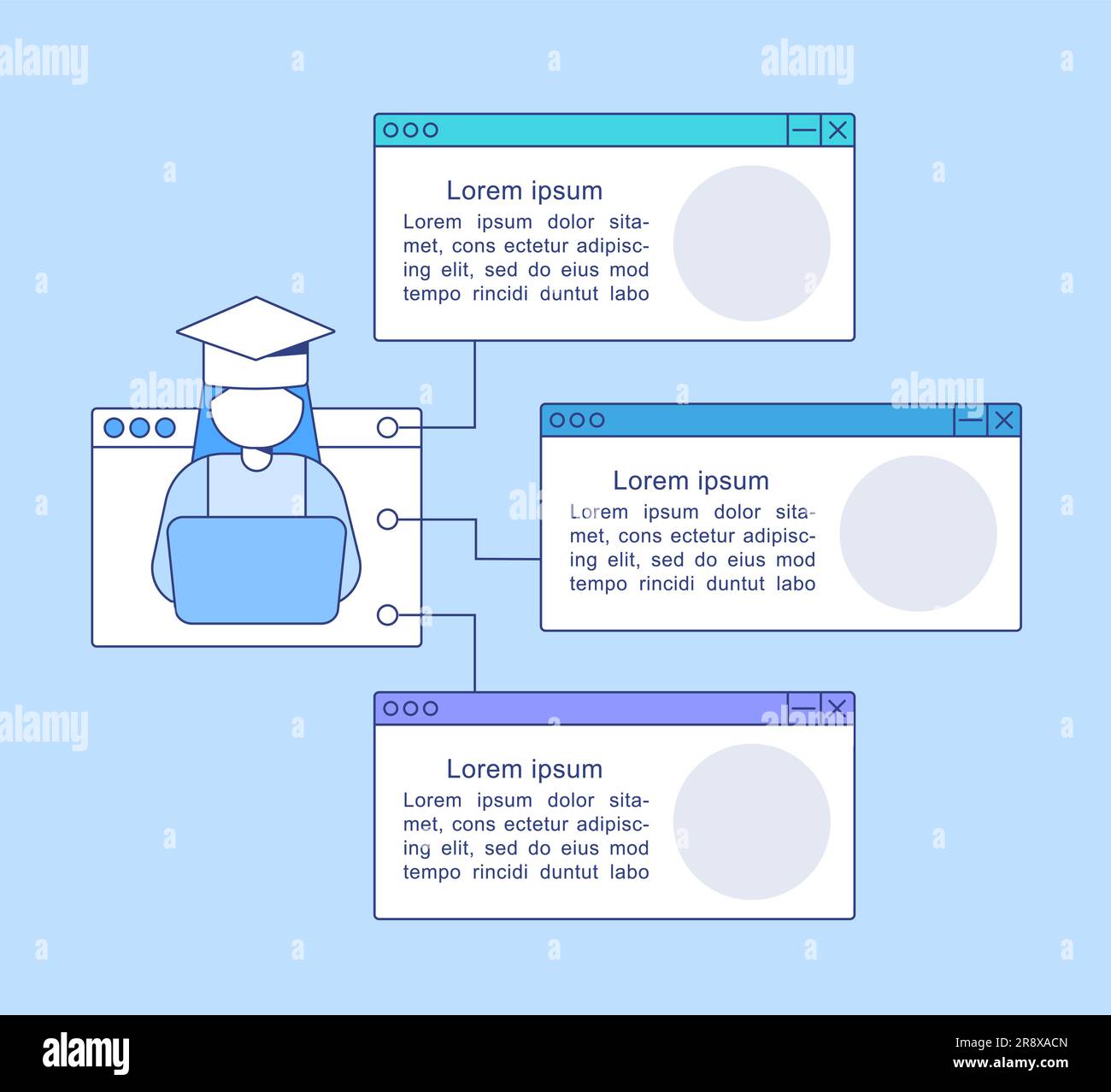 Educational process digitalization infographic chart design template Stock Vector Image & Art ...
