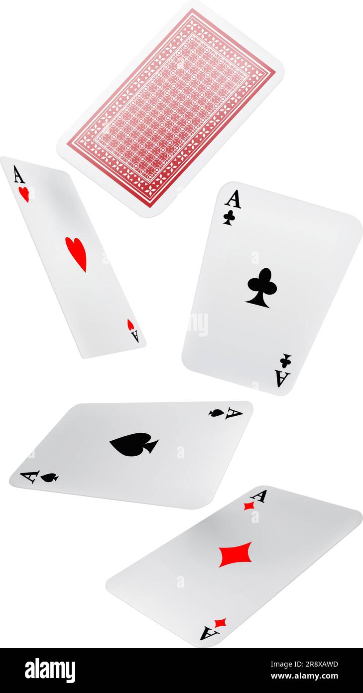 Falling playing cards Stock Vector Image & Art - Alamy