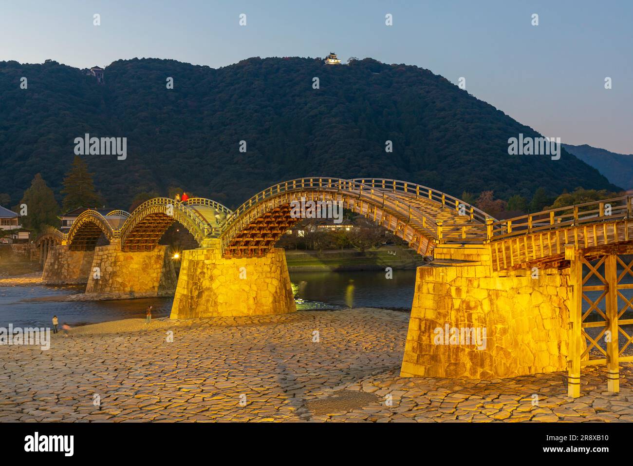 Light-up of Kintai-bashi bridge Stock Photo - Alamy