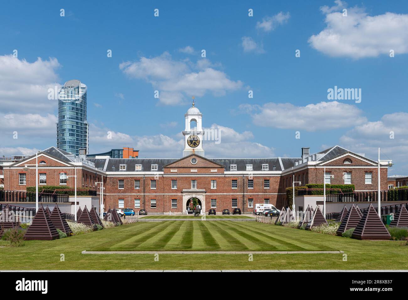 The Vulcan building and garden, previously the Grand Storehouse at ...