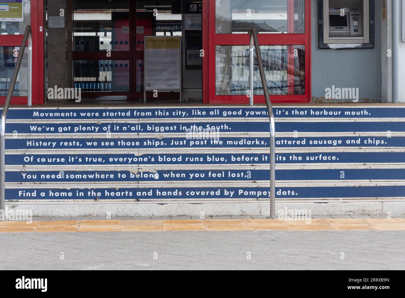 Portsmouth Harbour railway station, Portsmouth, Hampshire, England, UK ...