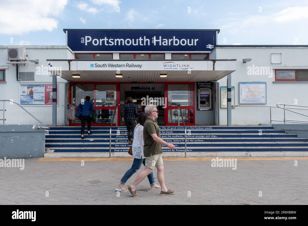 Portsmouth Harbour railway station, Portsmouth, Hampshire, England, UK ...
