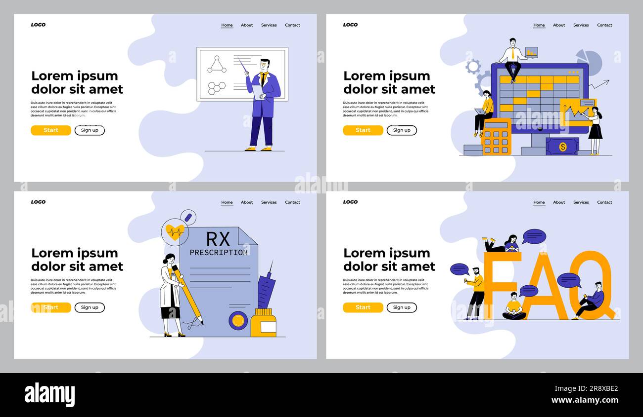 Teachers presenting charts to students set Stock Vector Image & Art - Alamy