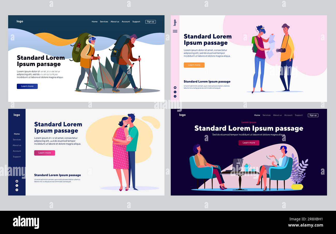 Couple and friends activities set Stock Vector Image & Art - Alamy