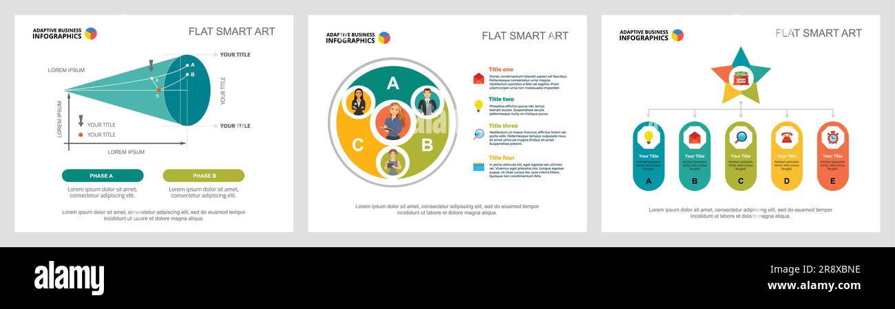 Colorful management or analytics concept infographic charts set Stock ... Colorful management or analytics concept infographic charts set Stock ...