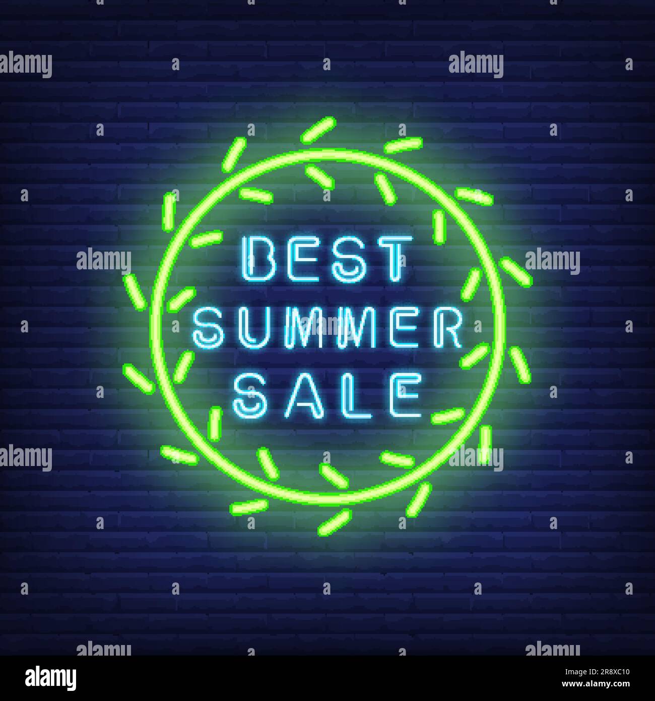 Best summer sale neon Stock Vector Images - Alamy
