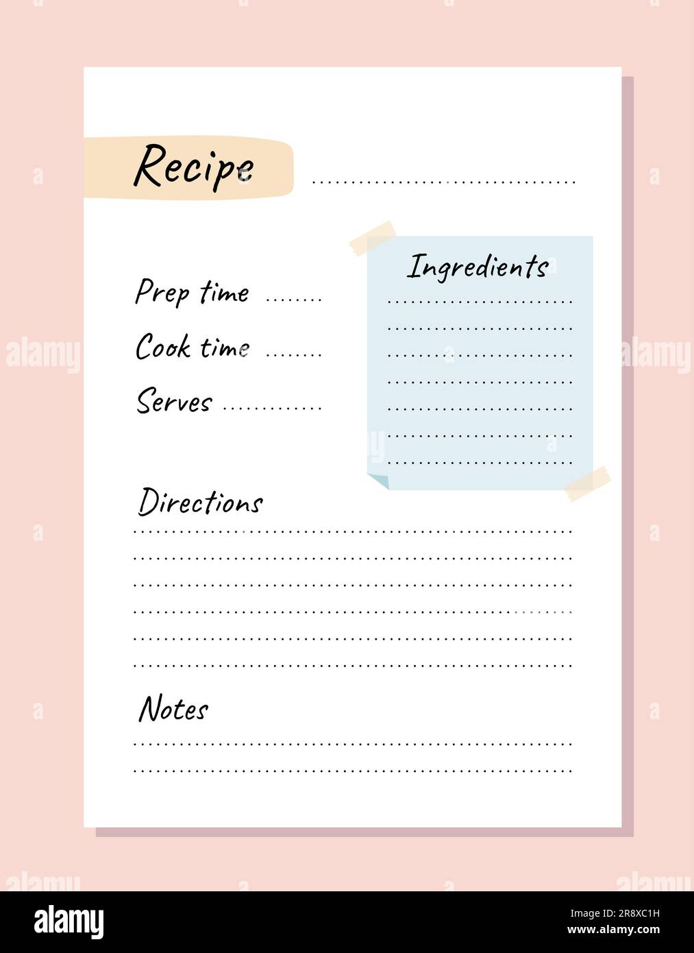 Recipe book cover design concept Stock Vector Image & Art - Alamy