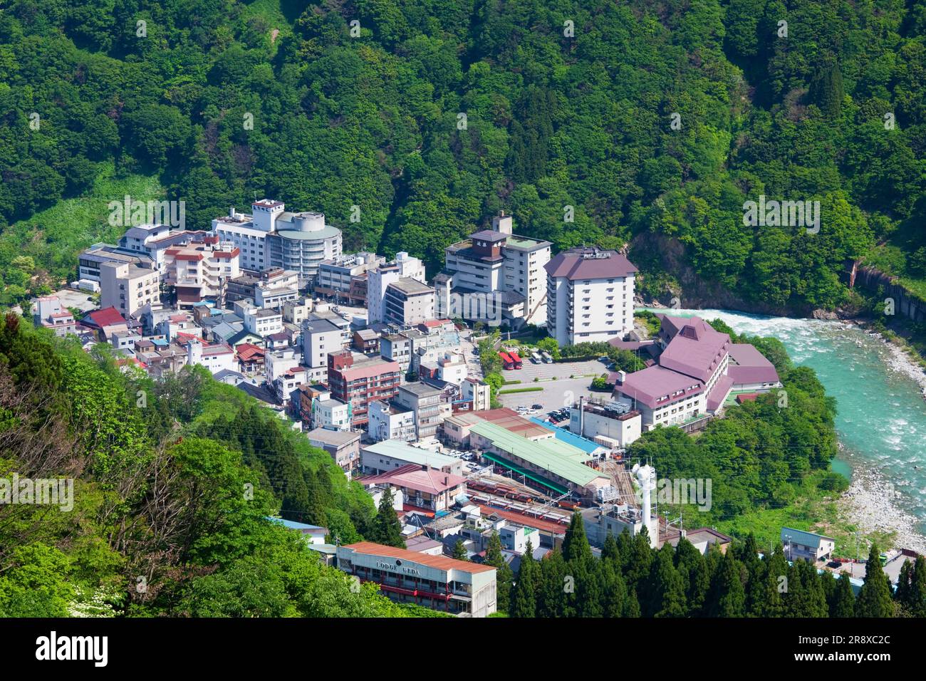 Unazuki Onsen hot springs Stock Photo - Alamy