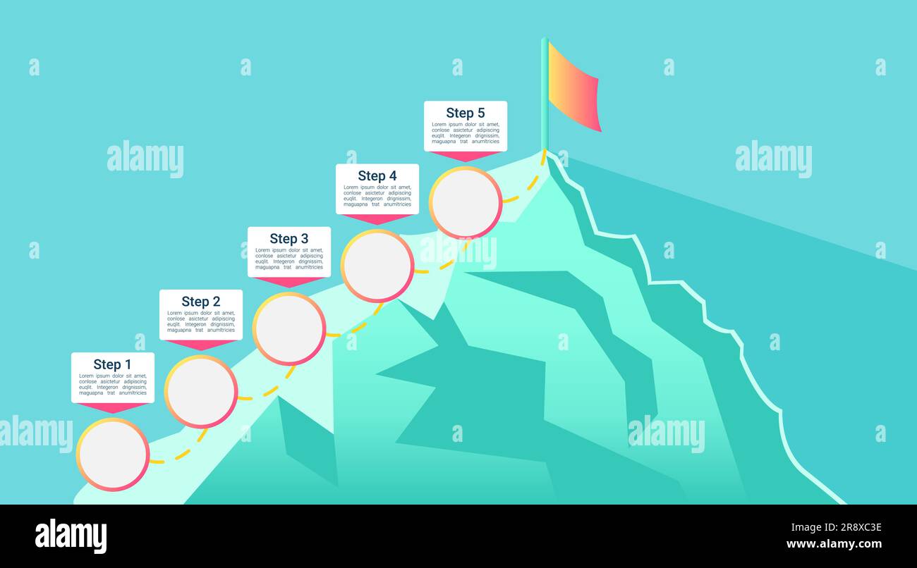 Becoming successful leader infographic chart design template Stock Vector Image & Art - Alamy