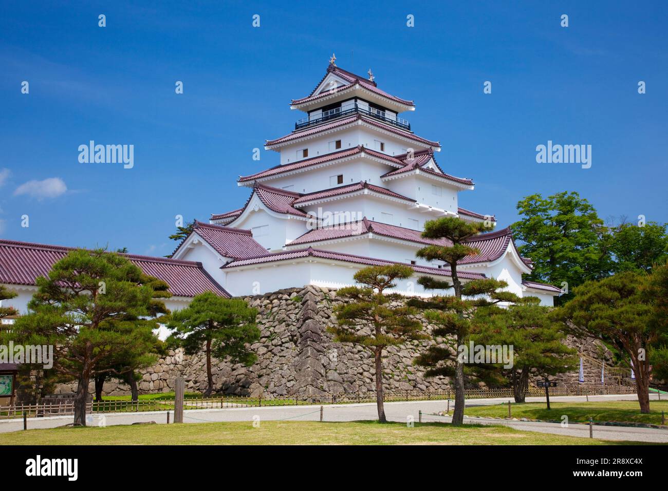 Japan aizuwakamatsu tsuruga castle hi-res stock photography and images ...