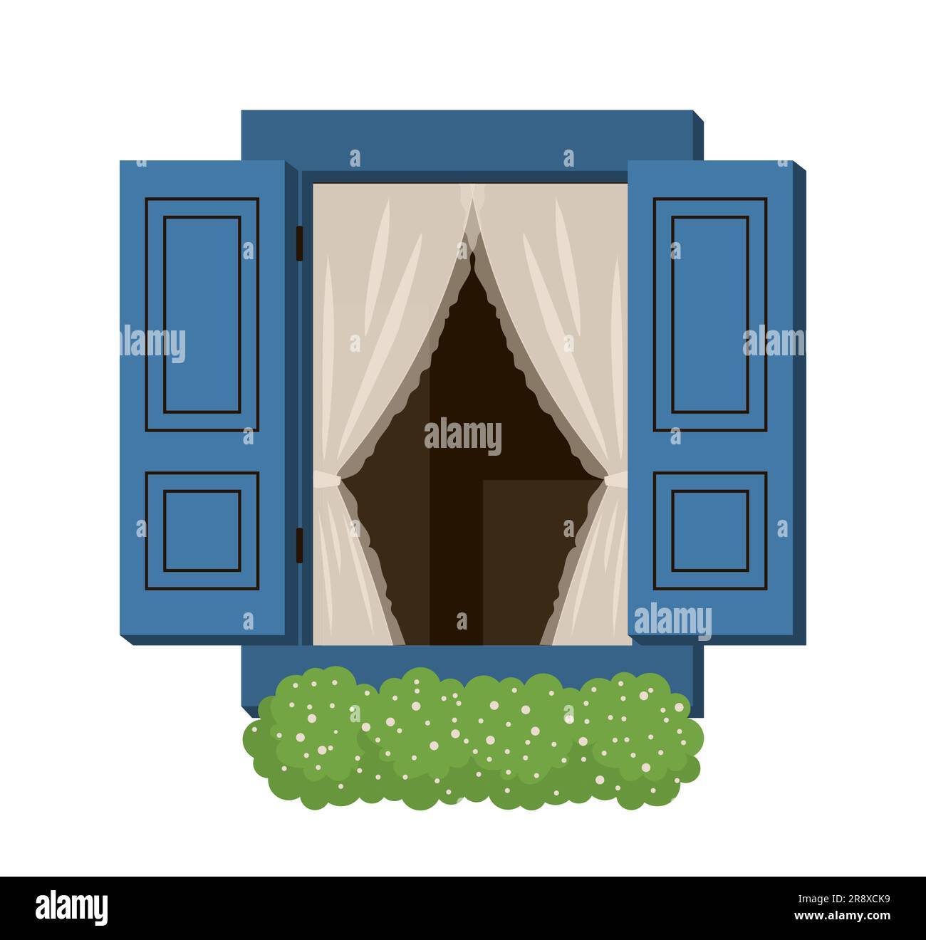 Apartment building white window Cut Out Stock Images & Pictures - Alamy