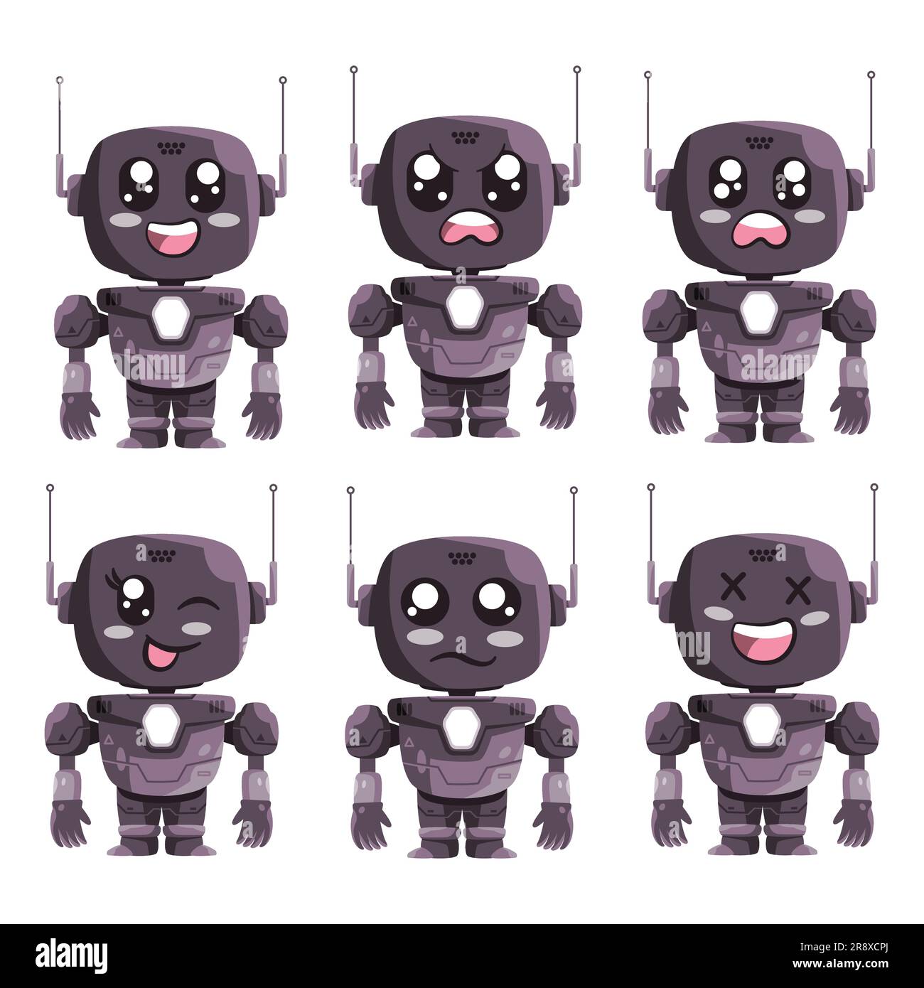 Digital animation angry laughing face hi-res stock photography and ...