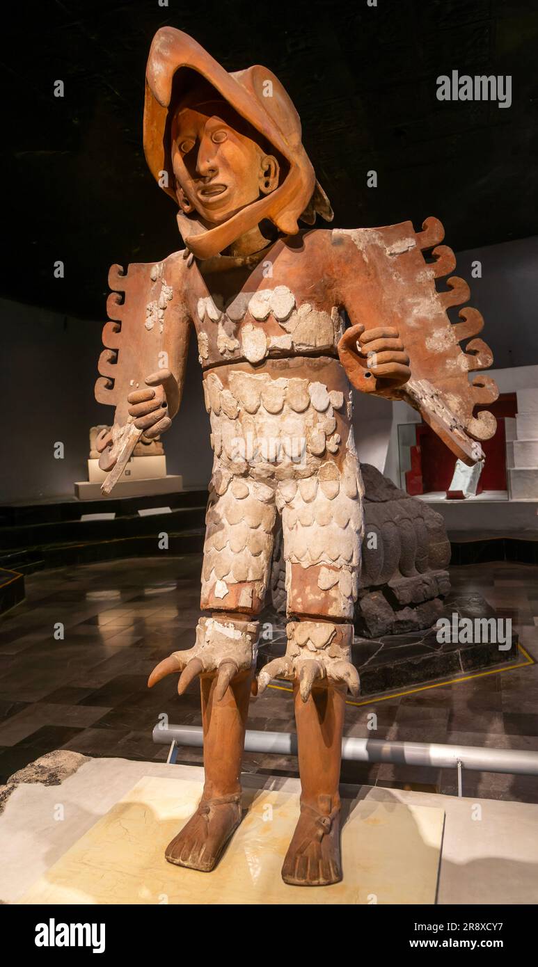 Huitzilopochtli figure, Aztec sun and war god, archaeological site and ...
