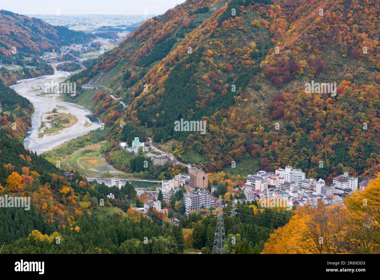 Unazuki Onsen hot springs Stock Photo - Alamy