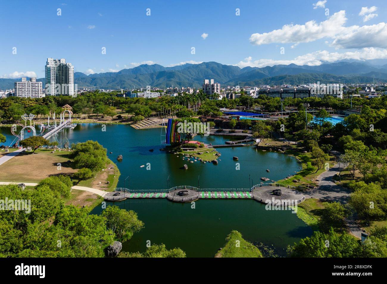 aerial view of Luodong Sports Park in Yilan, taiwan Stock Photo - Alamy