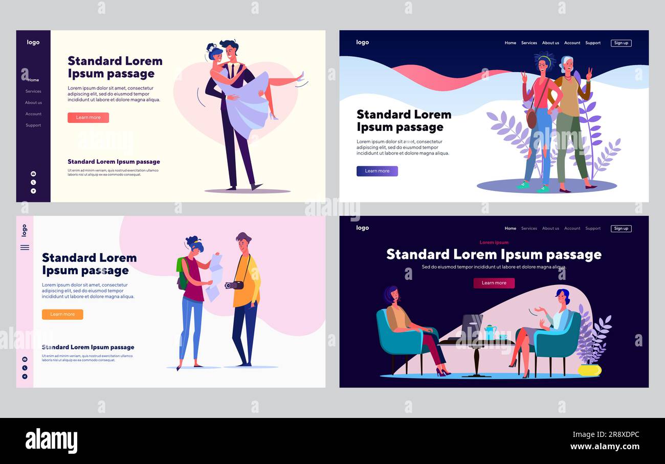 Two people communication set Stock Vector Image & Art - Alamy