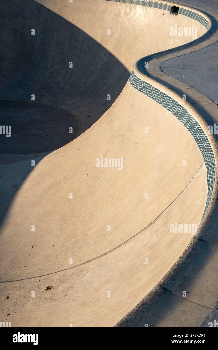 detail of a skateboarding rink Stock Photo - Alamy