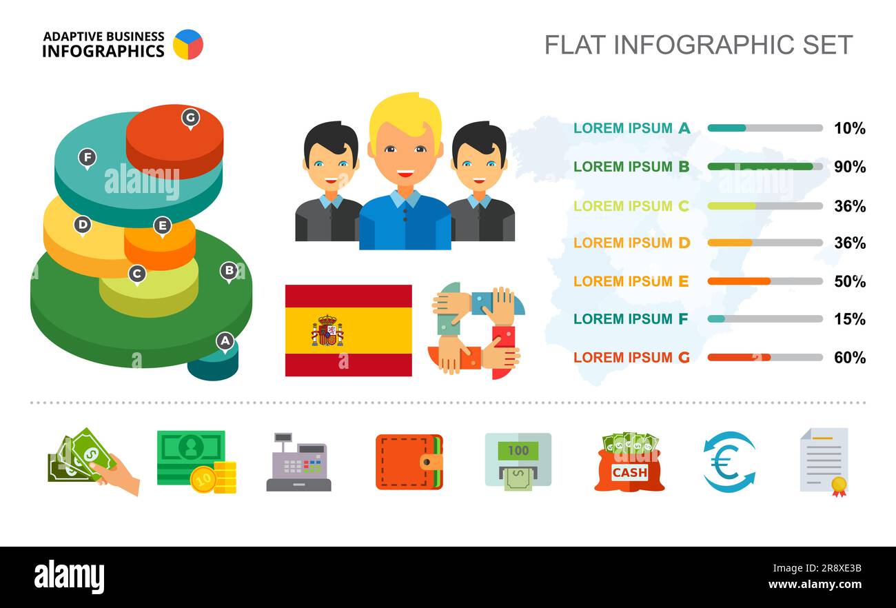 Financial bar chart template for presentation Stock Vector Image & Art ...