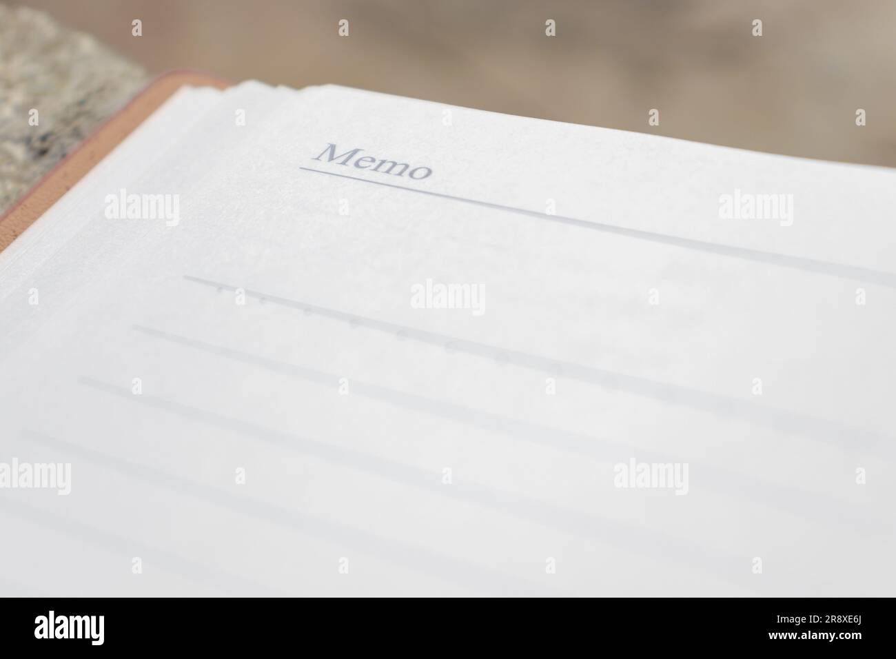 A blank page of a book, after some edits Stock Photo - Alamy