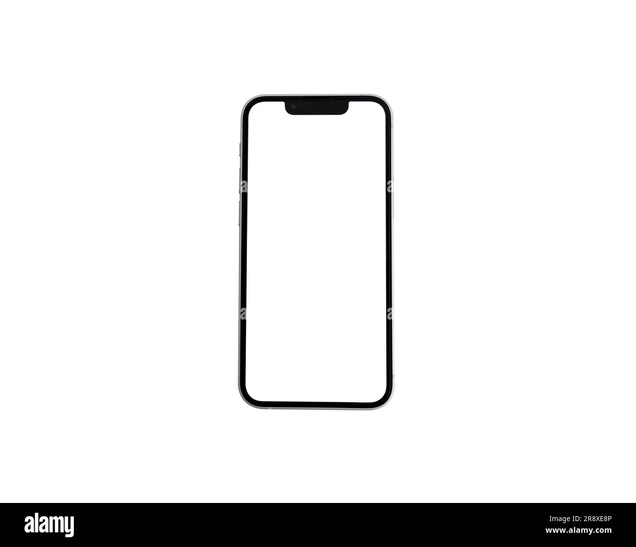 Concept for brochure and advertisement. A phone without front camera ...