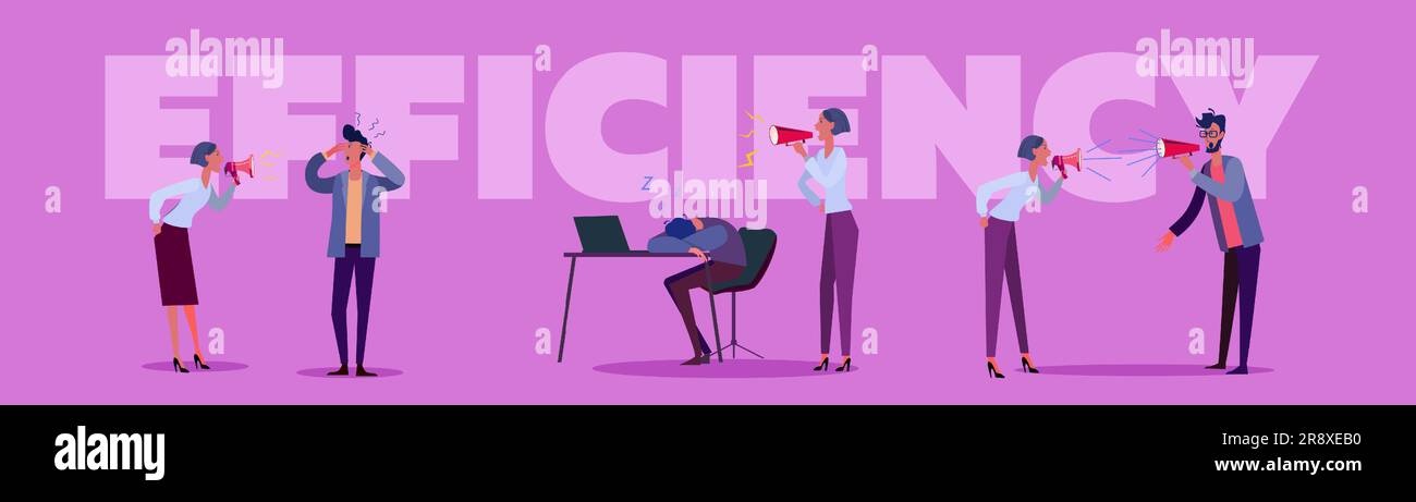 Employees efficiency set Stock Vector Image & Art - Alamy
