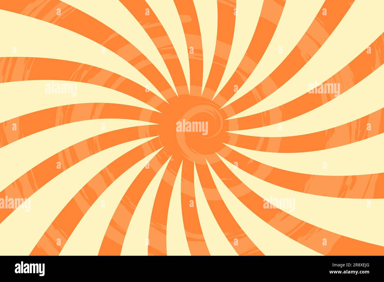 Orange And White Swirl Background