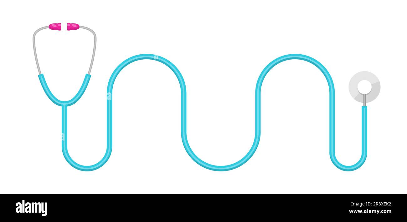 Blue stethoscope instrument vector design element Stock Vector Image ...