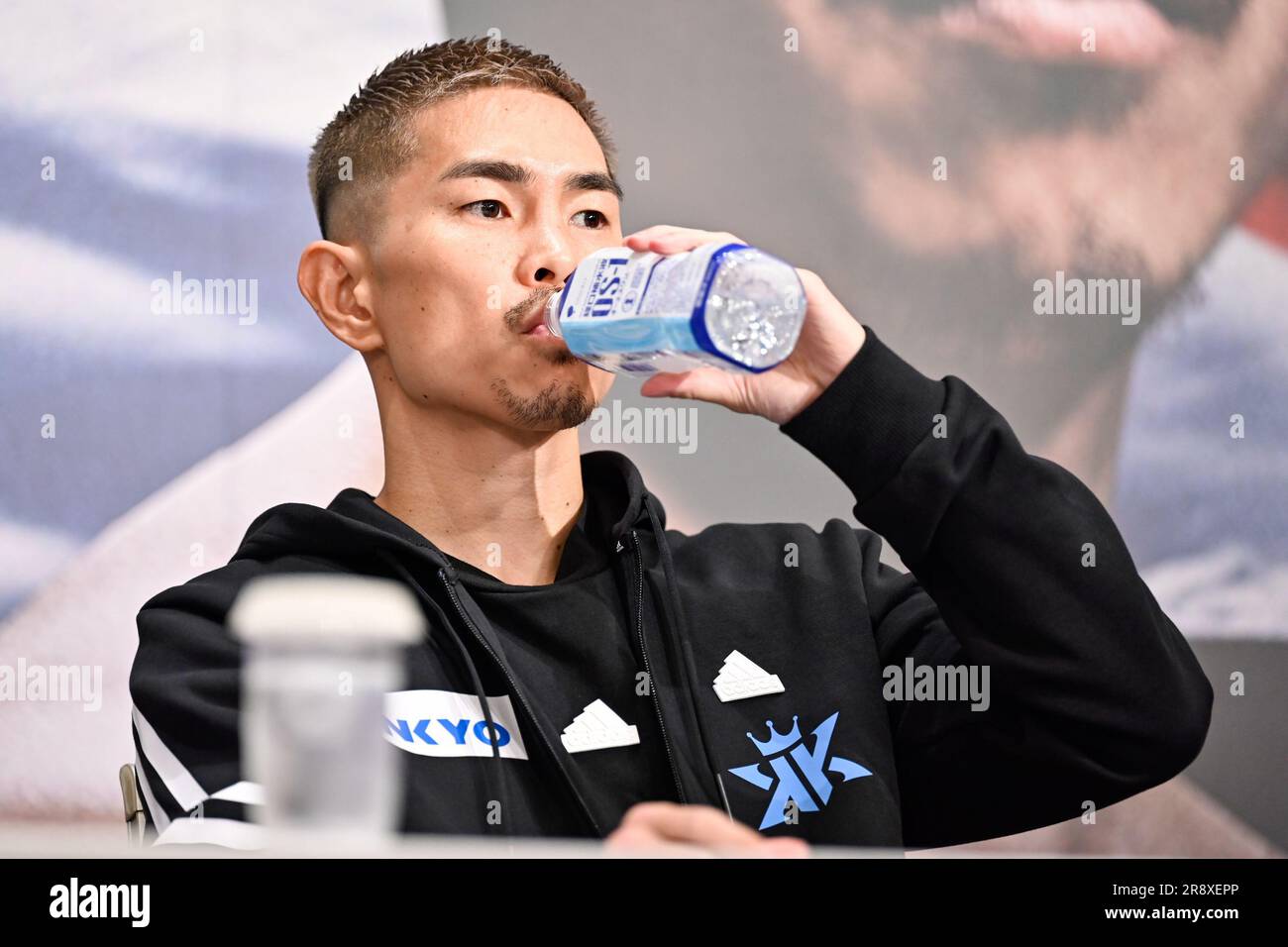 Kazuto Ioka of Japan during the weigh-in for the WBA super-flyweight ...