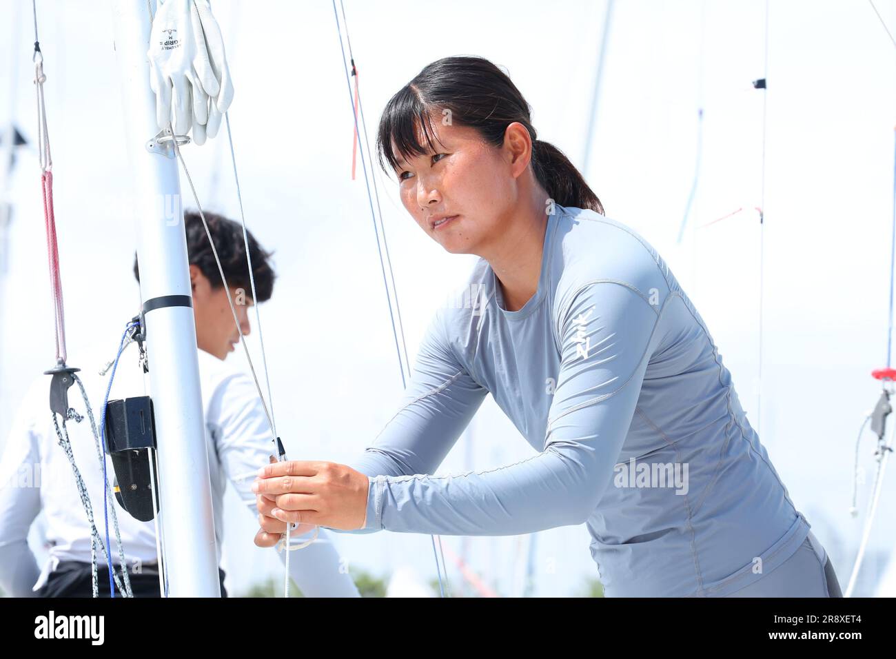 Kanagawa, Japan. 23rd June, 2023. Miho Yoshioka (JPN) Sailing : ASAF ...