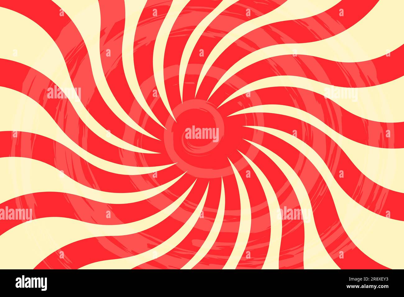 Retro background sun rays or spiral in the center, Candy pattern ...