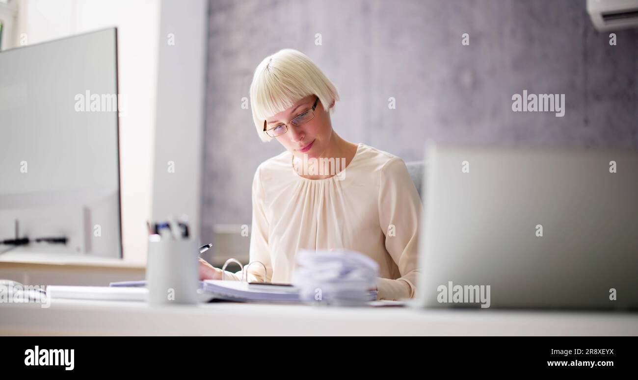 Electronic Invoice Accountant Software On Computer. Vat Tax Calculation ...