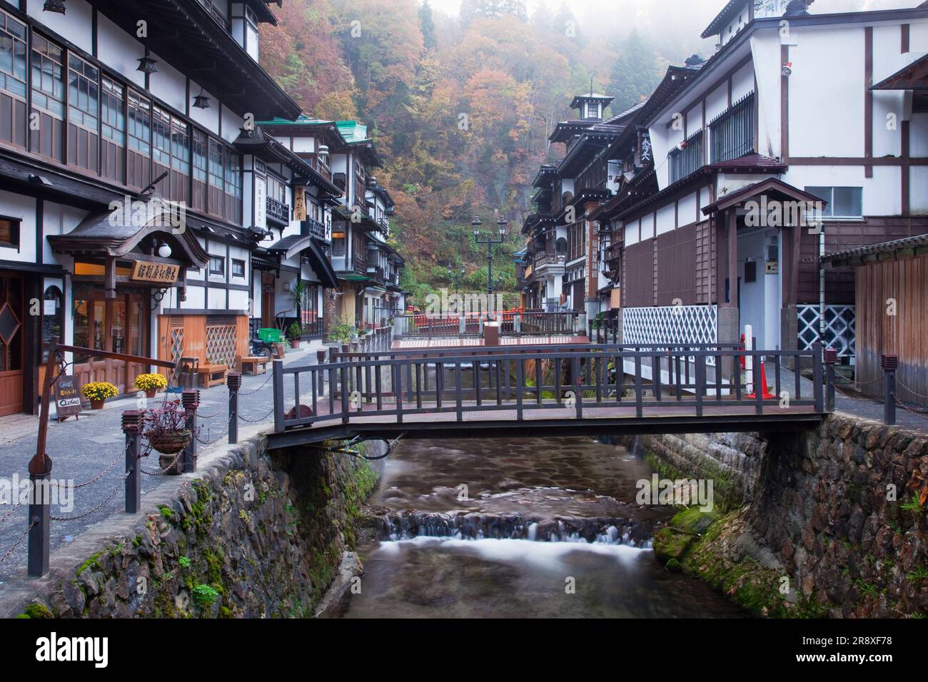 Ginzan Onsen in Autumn Stock Photo - Alamy