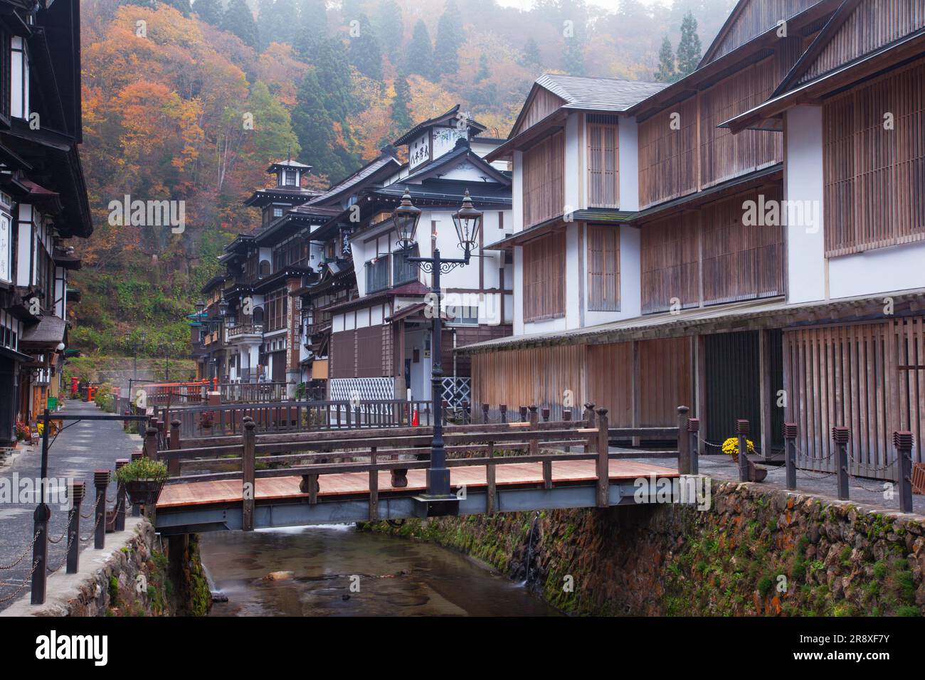 Ginzan Onsen in Autumn Stock Photo - Alamy