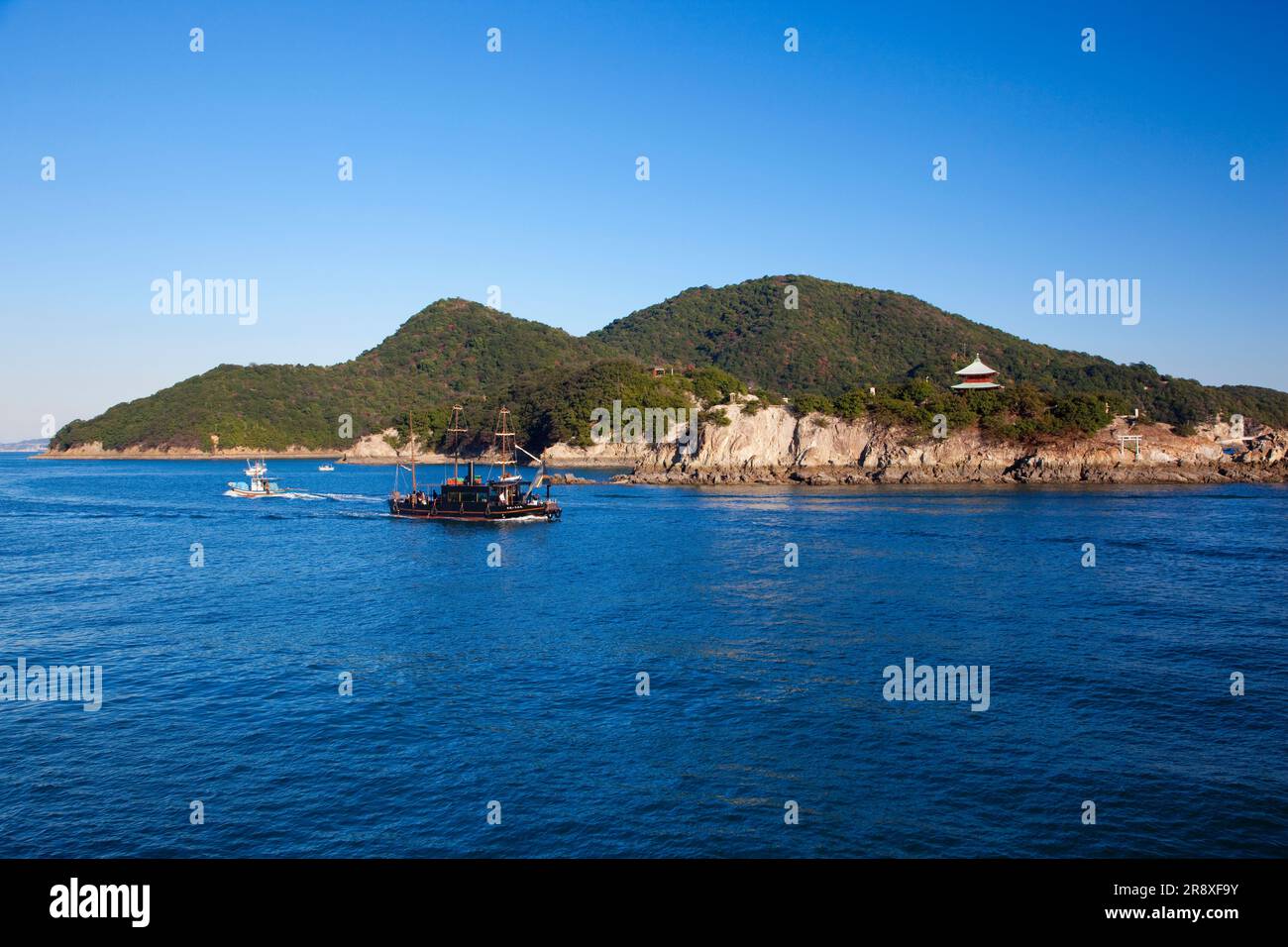 Tomonoura and Heisei Iroha Maru Stock Photo - Alamy
