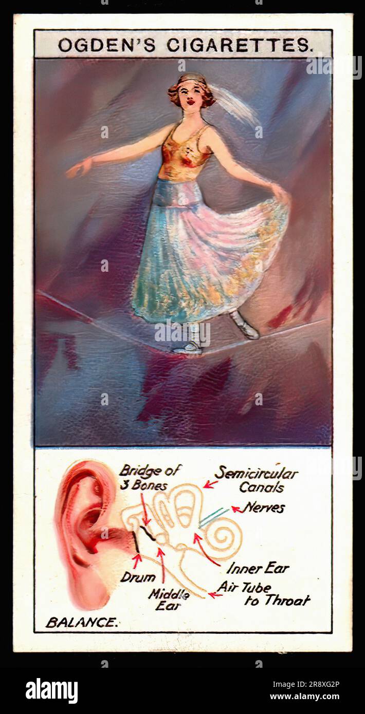 Balance - Vintage Cigarette Card Stock Photo - Alamy